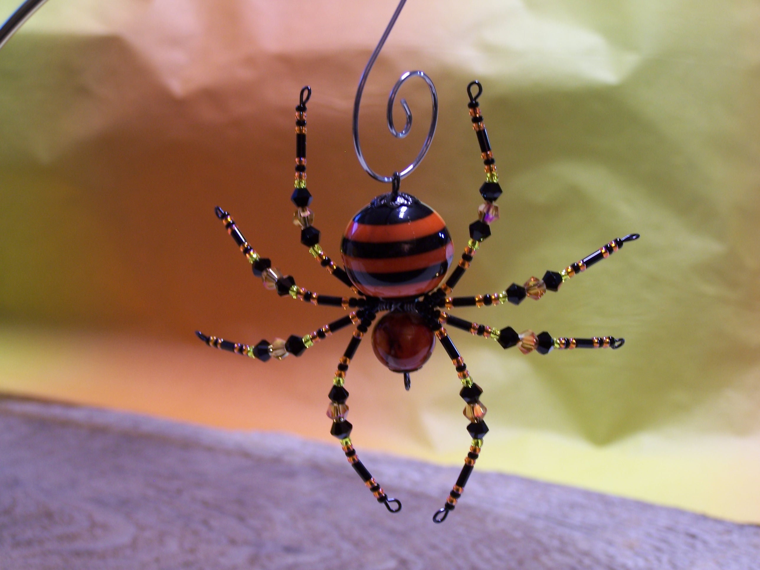 Happy Halloween Beaded Spider | Etsy