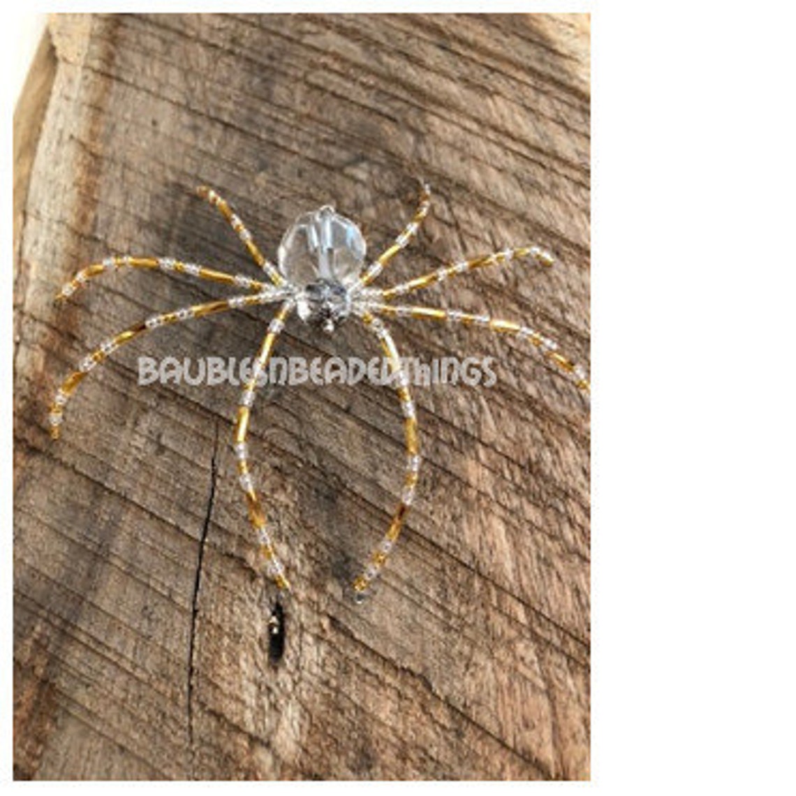 Crystal & Gold Christmas Spider | Etsy