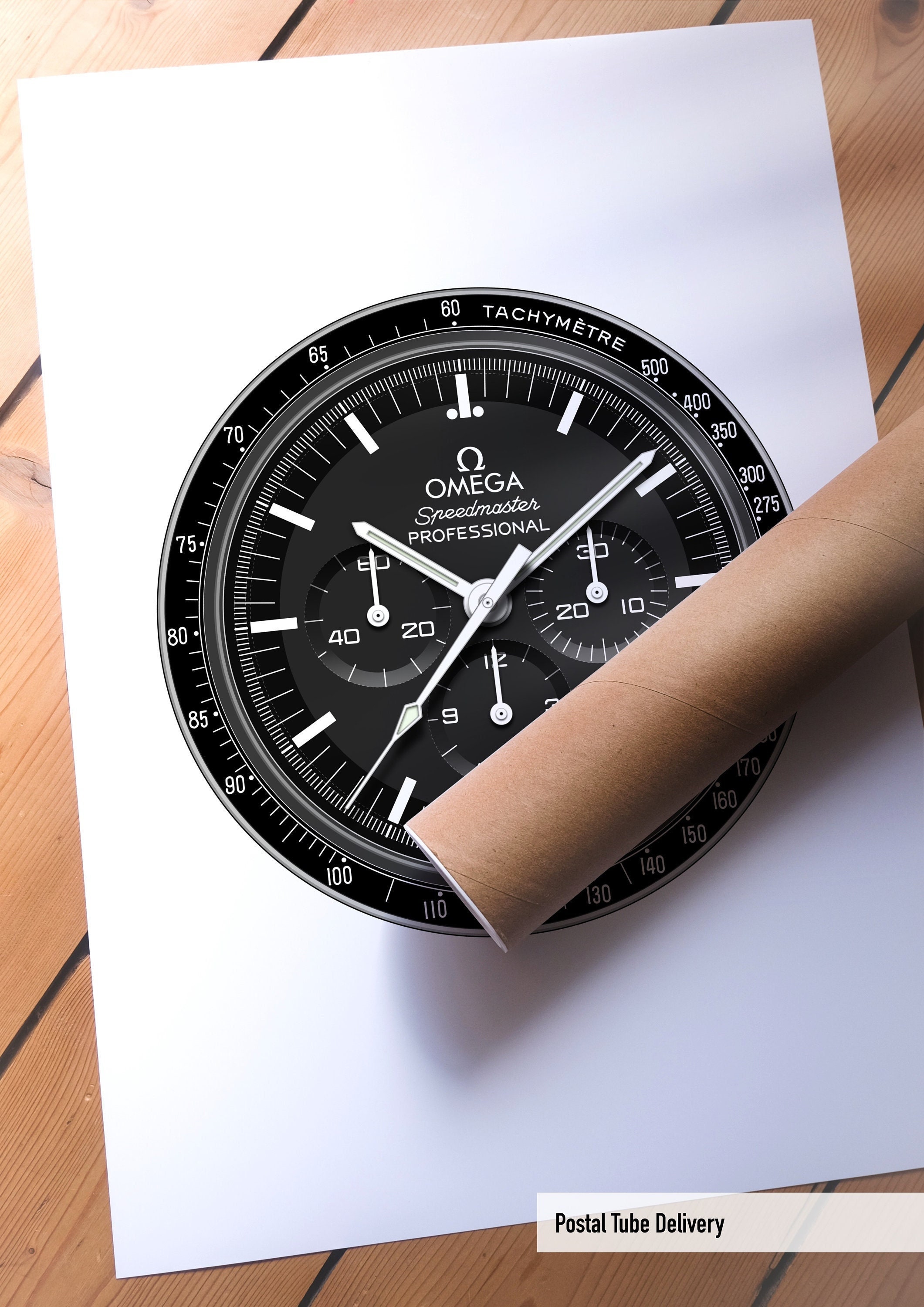 Omega Speedmaster Illustration Poster Print - Moonwatch Professional - Etsy