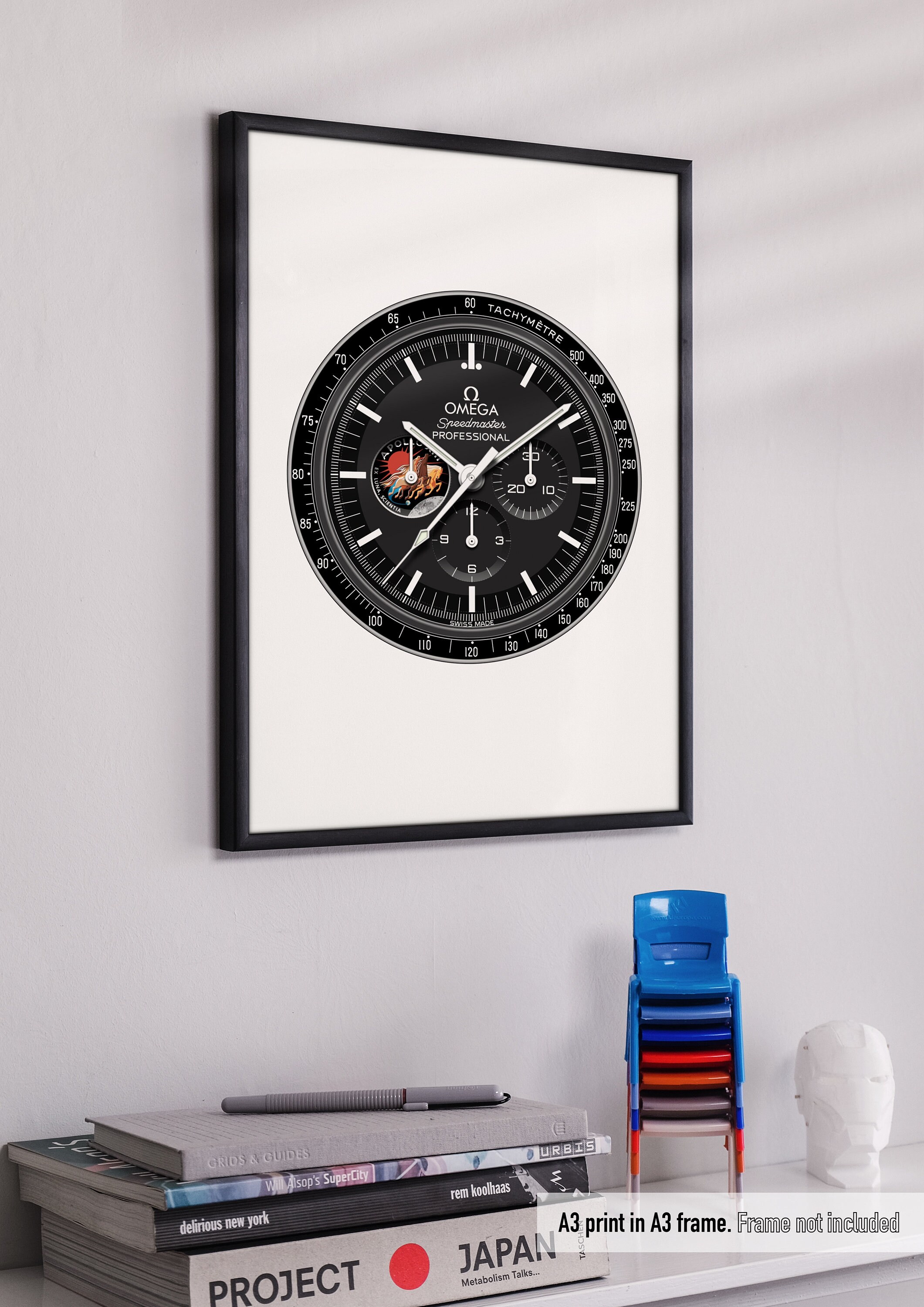 Omega Speedmaster Apollo 13 Illustration Poster Print - Moonwatch ...