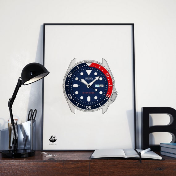 Seiko SKX009 Illustration Poster | Etsy