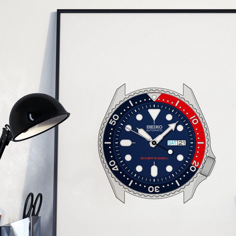 Seiko SKX009 Illustration Poster | Etsy