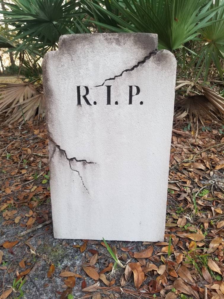R.I.P. Tombstone PERSONALIZED Authentic Hand Made Tombstone - Etsy