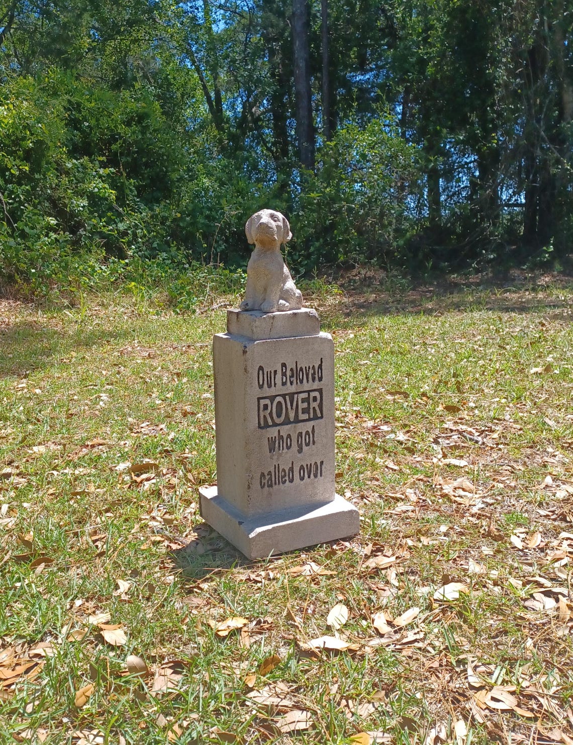 Rover Dog Tombstone Handmade Halloween Prop Decoration, Pet Cemetery ...