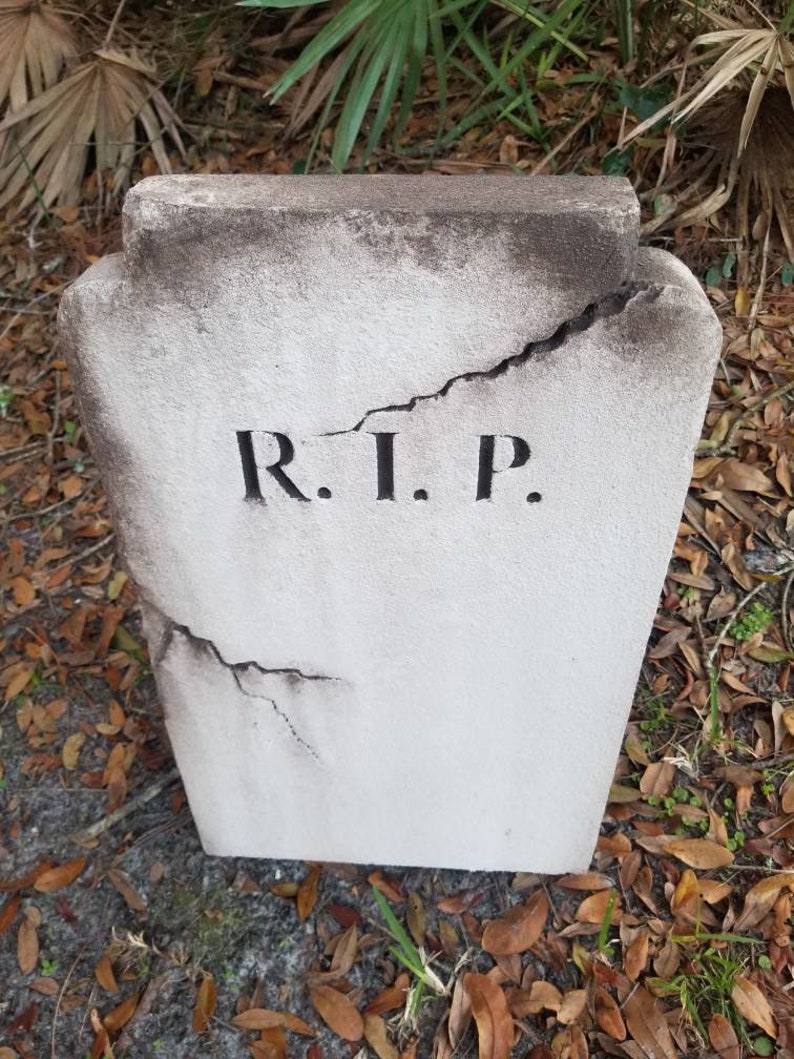 R.I.P. Tombstone PERSONALIZED Authentic Hand Made Tombstone - Etsy