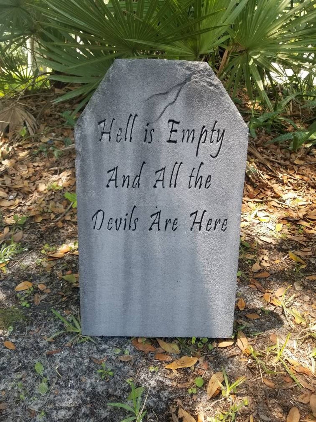 Hell Is... Authentic Handmade Halloween Tombstone Prop Halloween Decor ...