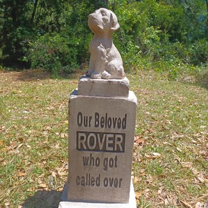 Rover Dog Tombstone Handmade Halloween Prop Decoration, Pet Cemetery ...