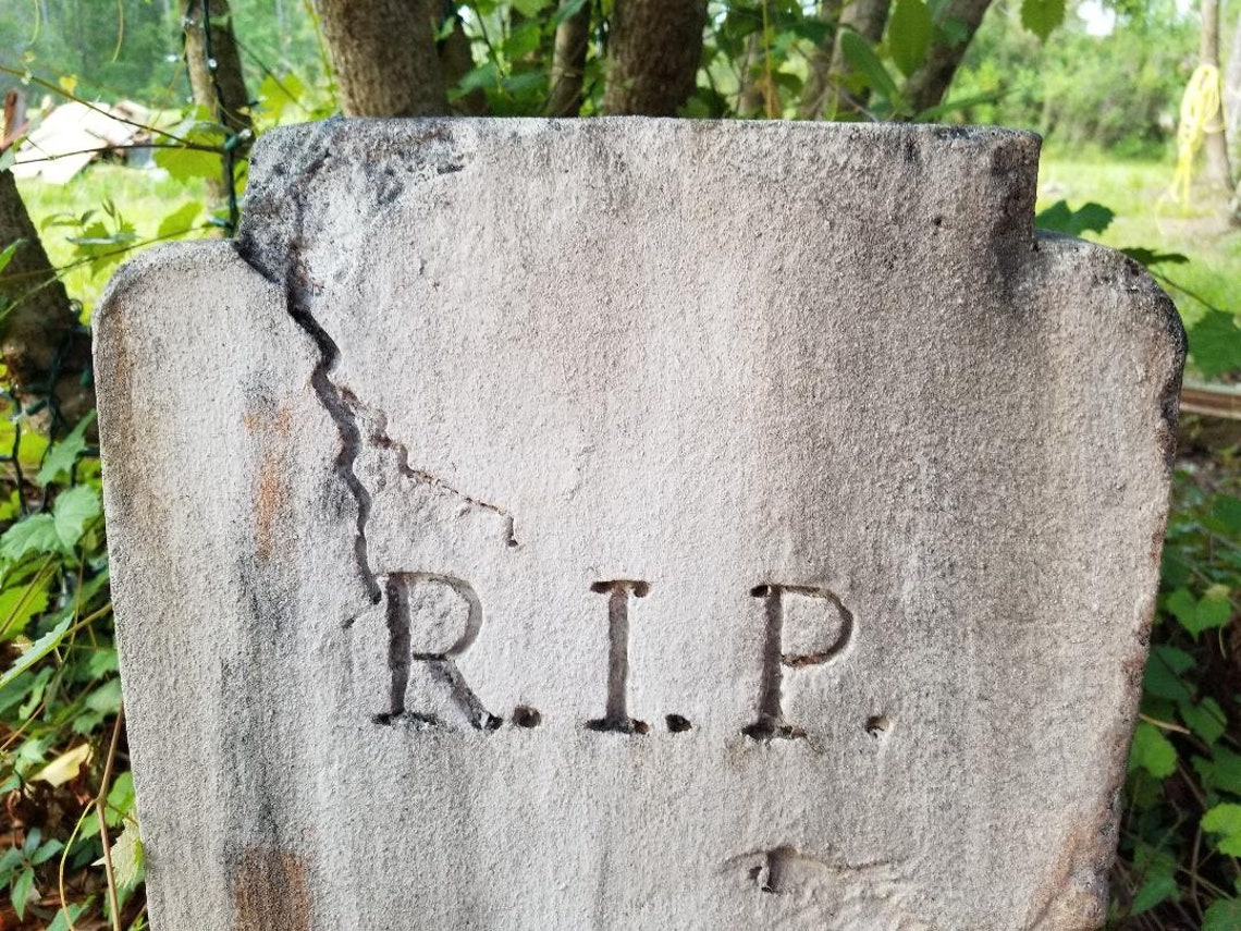 R.I.P. Tombstone PERSONALIZED Authentic Hand Made Tombstone - Etsy