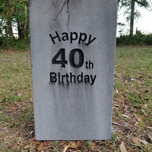 Happy 30th Birthday Tombstone Prop Cemetery Gravestone Halloween Decor ...