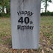 Happy 30th Birthday Tombstone Prop Cemetery Gravestone Halloween Decor ...