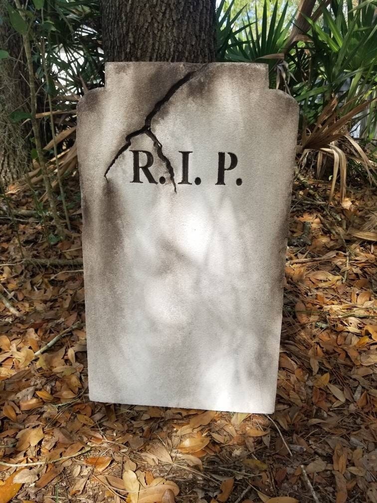 R.I.P. Tombstone PERSONALIZED Authentic Hand Made Tombstone - Etsy