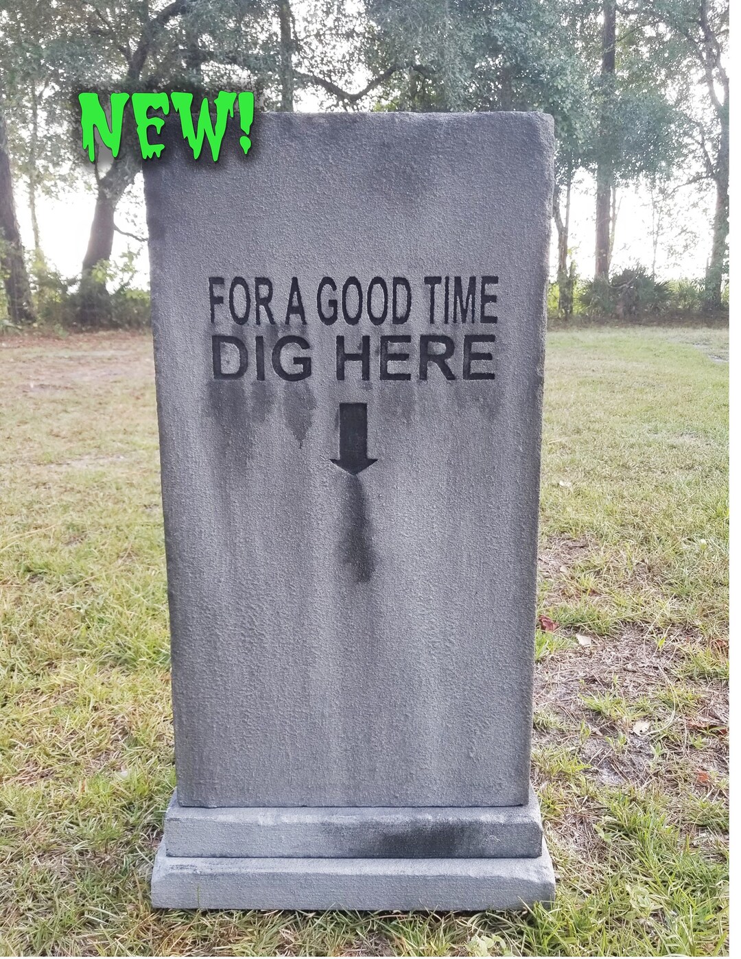 For a Good Time Dig Here Halloween Tombstone Halloween Prop Halloween ...