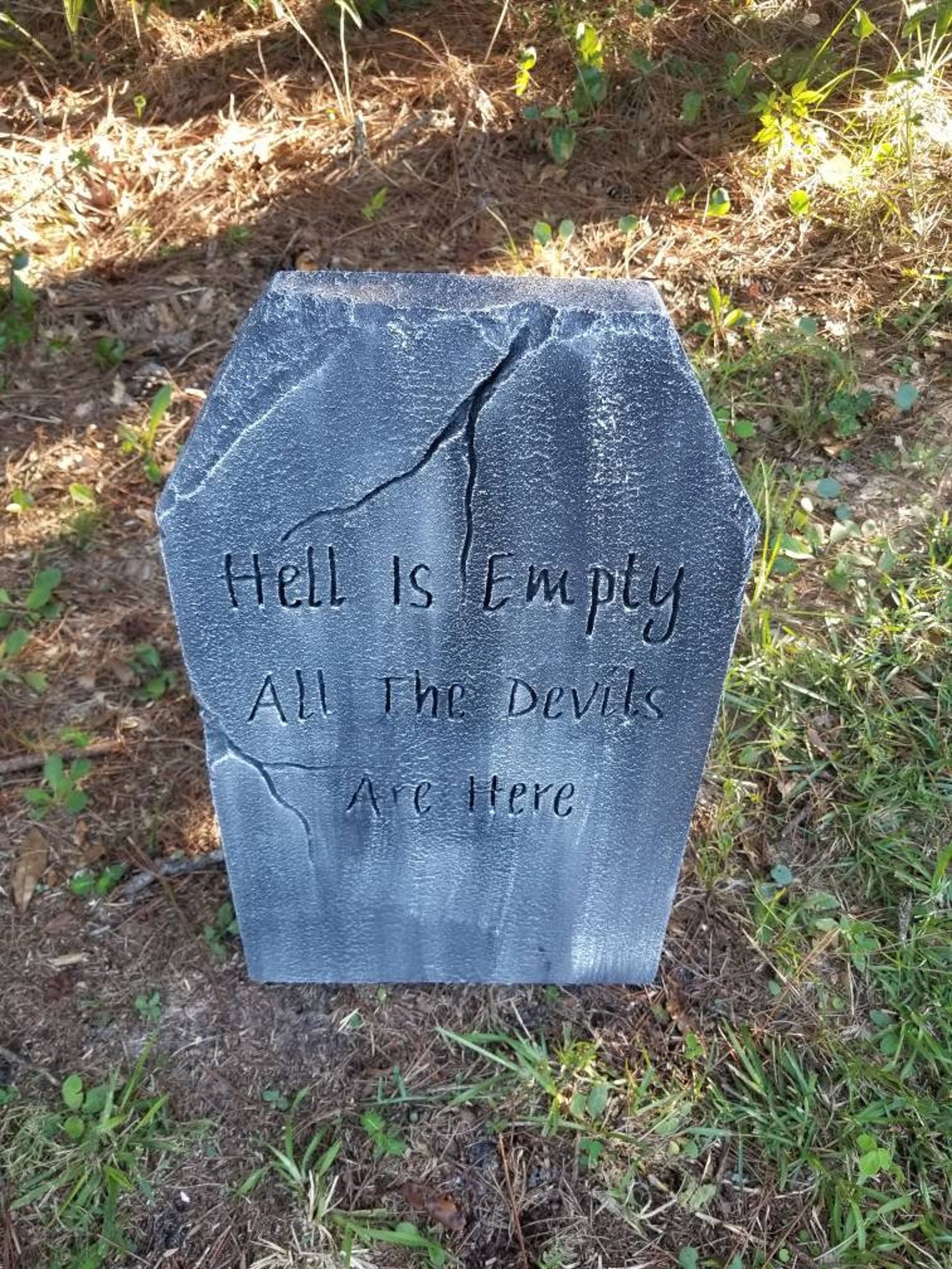 Hell Is... Authentic Handmade Halloween Tombstone Prop - Etsy