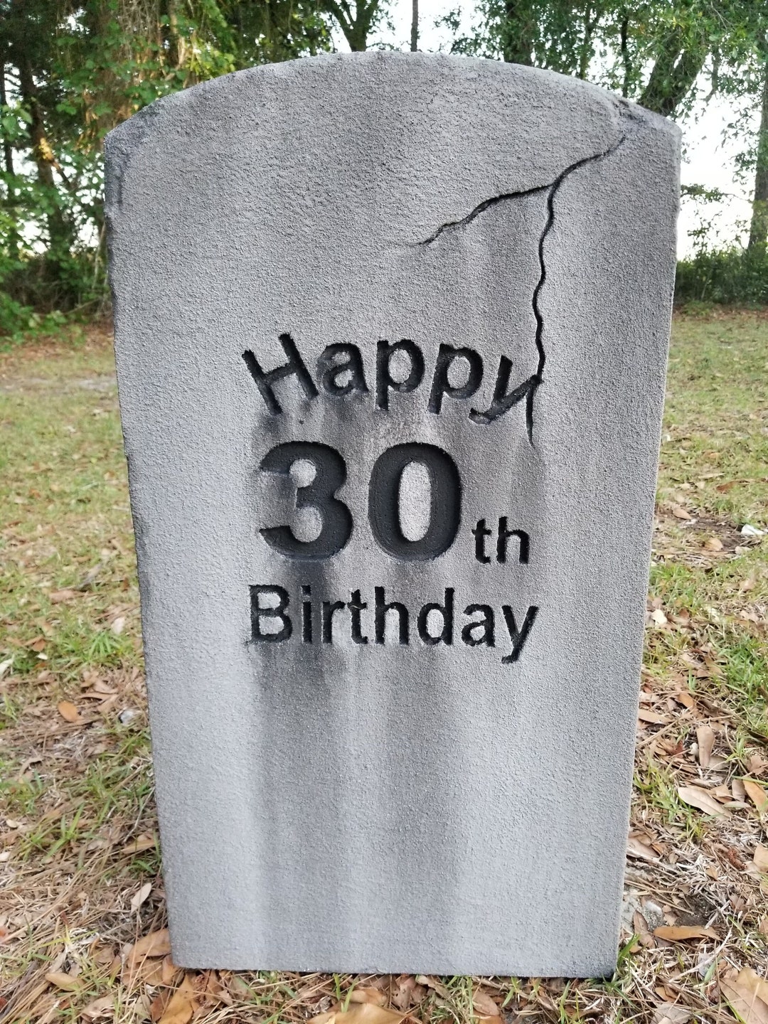 Happy 30th Birthday Tombstone Prop Cemetery Gravestone Halloween Decor ...