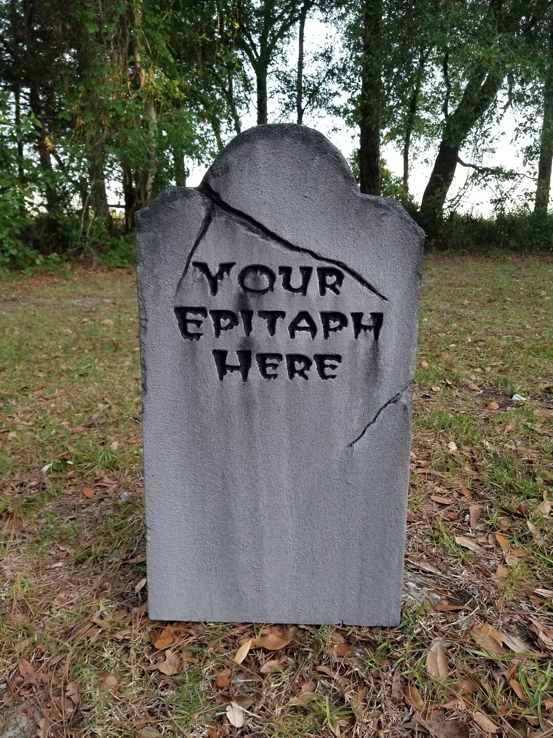 PERSONALIZED CUSTOM EPITAPH Halloween Tombstone Halloween Prop ...