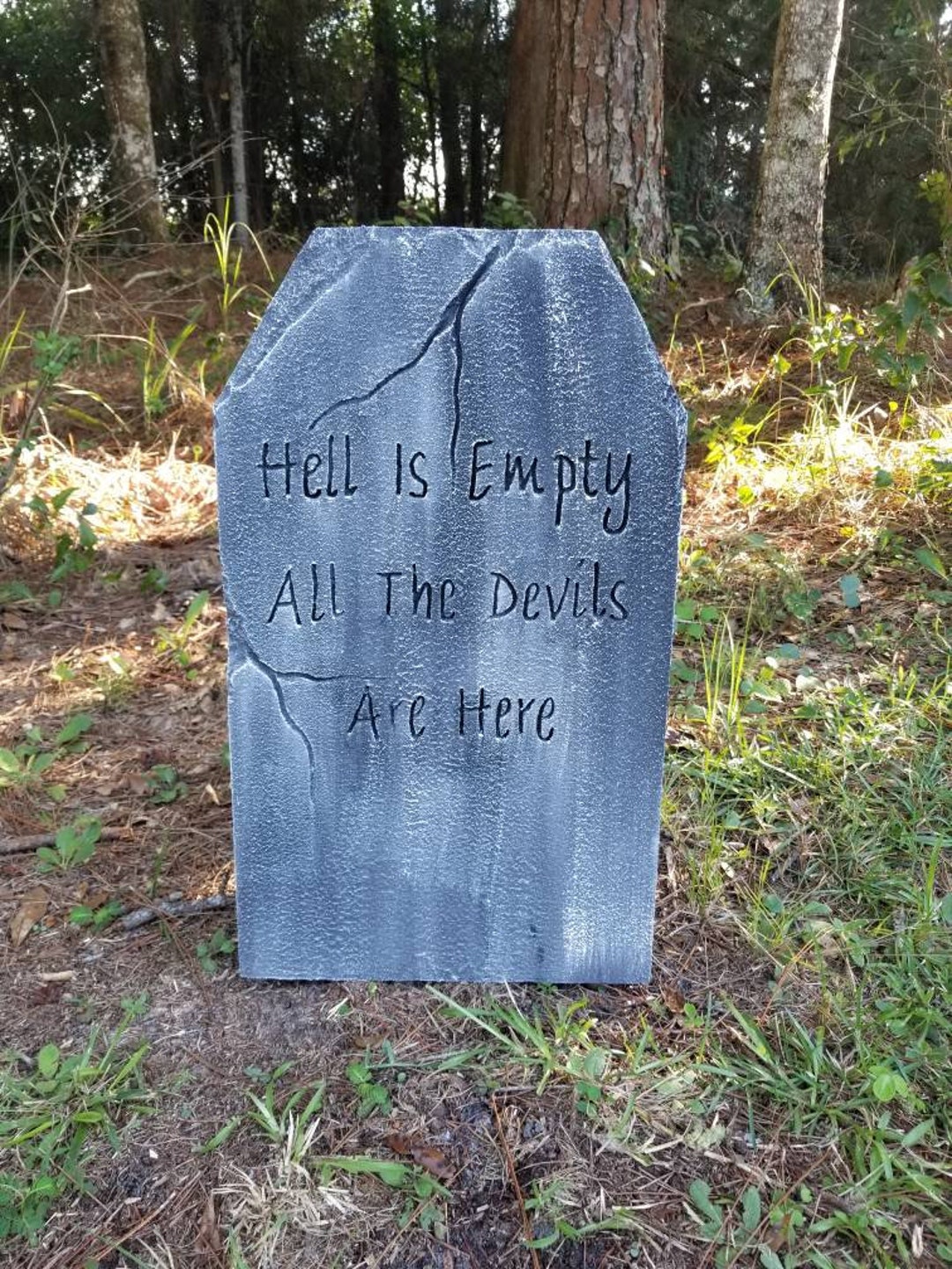 Hell Is... Authentic Handmade Halloween Tombstone Prop - Etsy