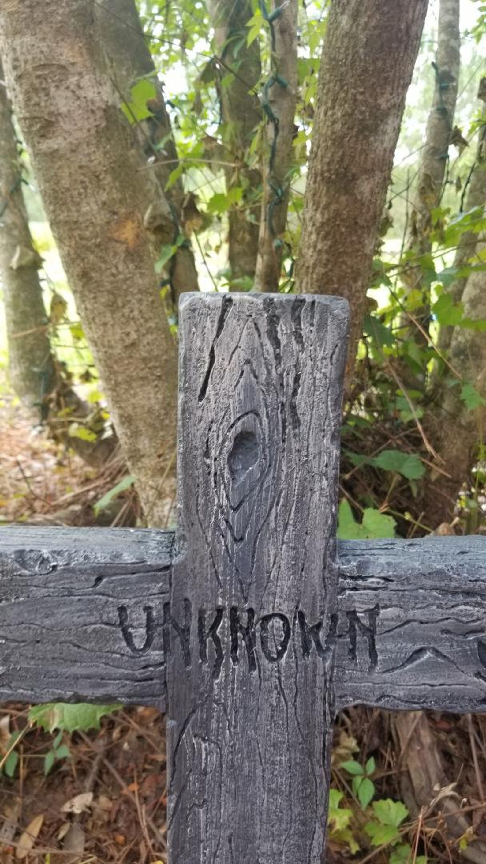 UNKNOWN Authentic Handmade Halloween Tombstone RIP Cross Prop | Etsy