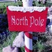 RED Christmas North Pole Signpost Christmas Decor Christmas Yard Art ...