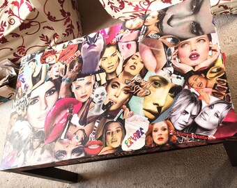 Collage coffee table | Etsy