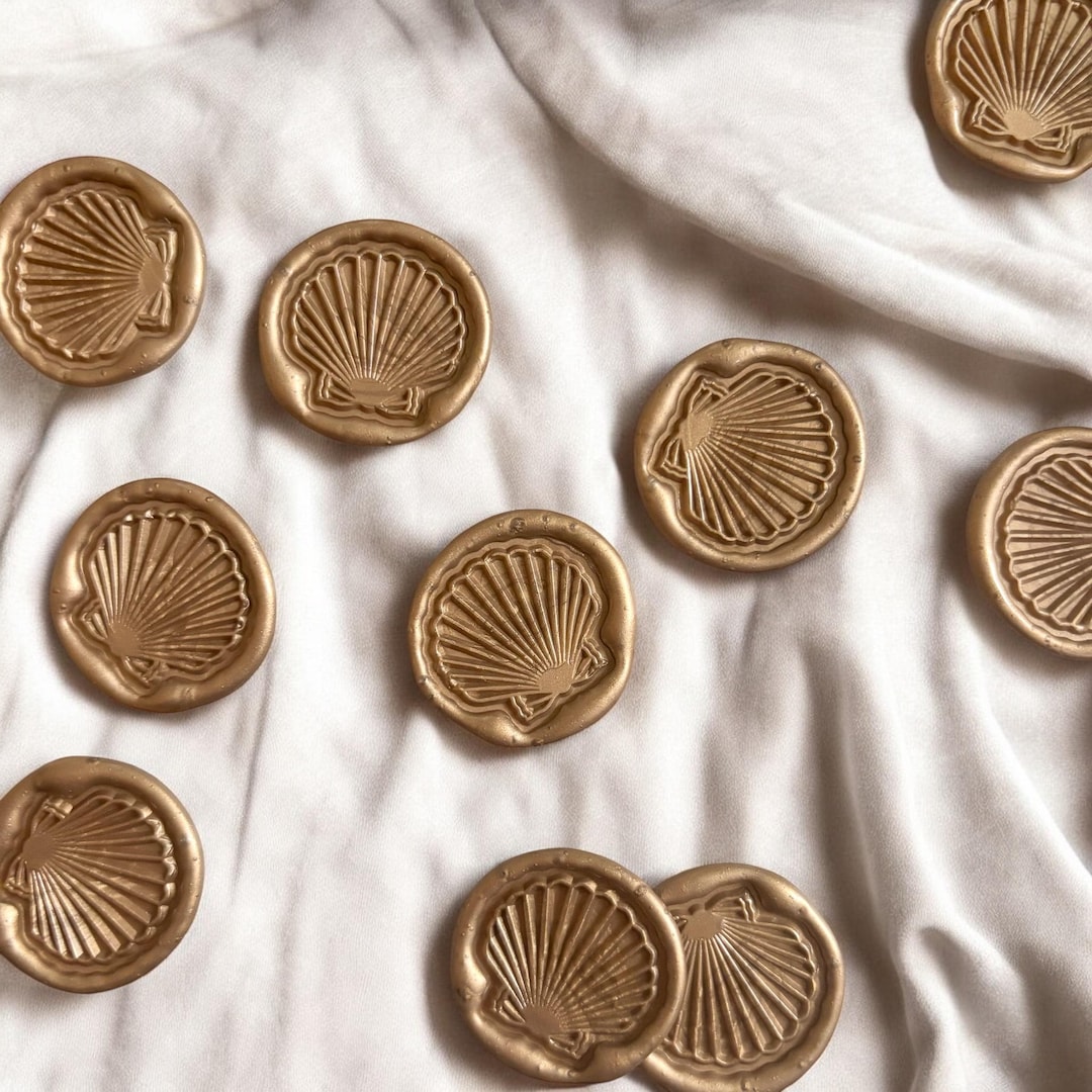 Shell Wax Seals: Self Adhesive Envelope Stickers for Wedding ...