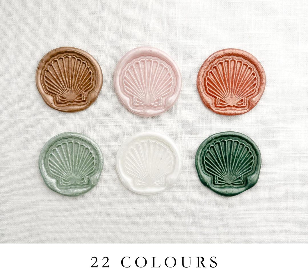 Shell Wax Seals: Self Adhesive Envelope Stickers for Wedding ...