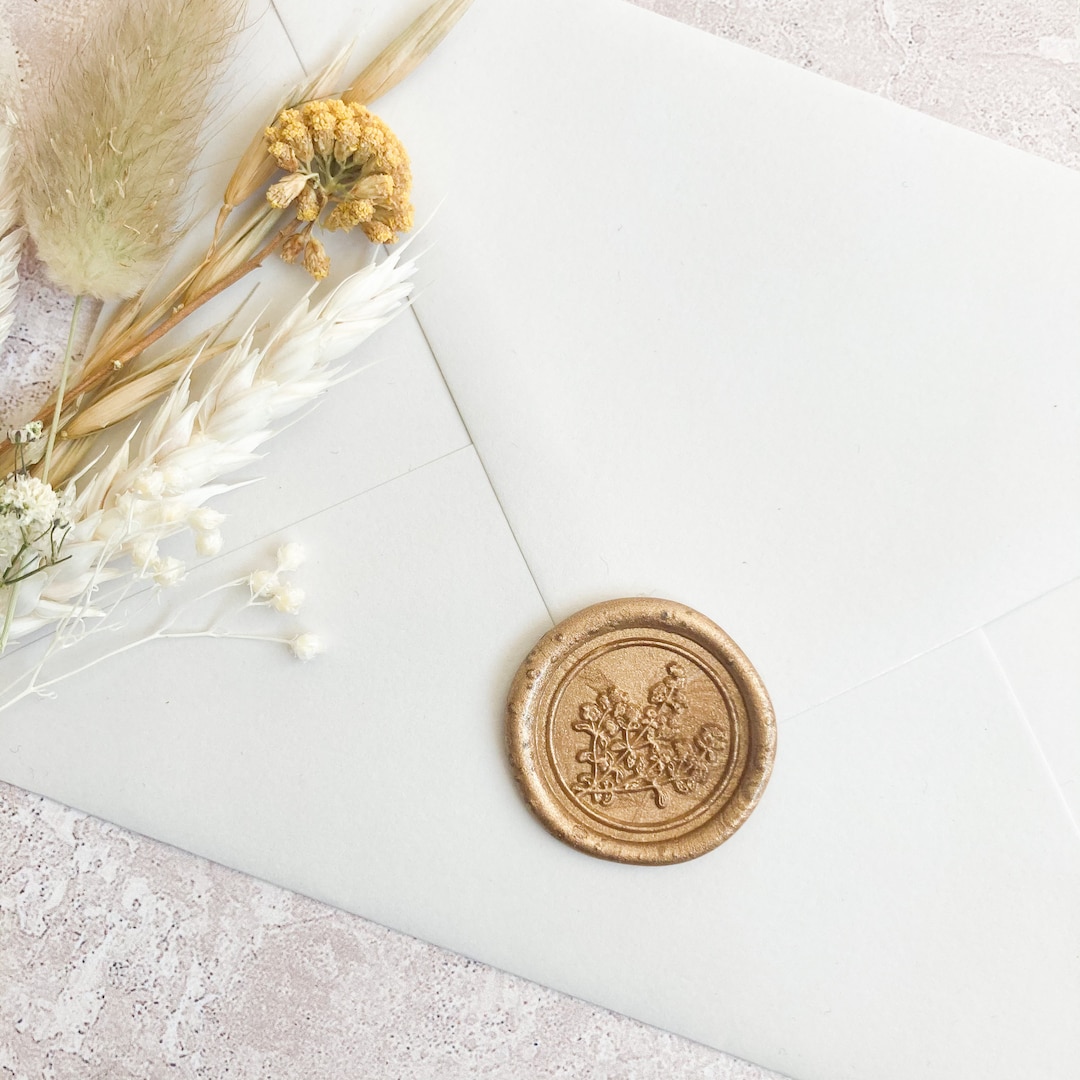 Baby's Breath Self Adhesive Wax Seal // Wax Seal Stamp, Wax Stamp ...
