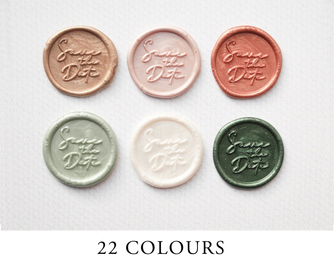 Save the Date Wax Seals: Self Adhesive Envelope Stickers for Wedding ...