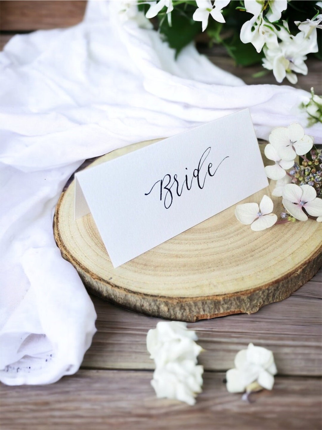 Handwritten Place Cards // Place Names, Place Settings for Weddings ...