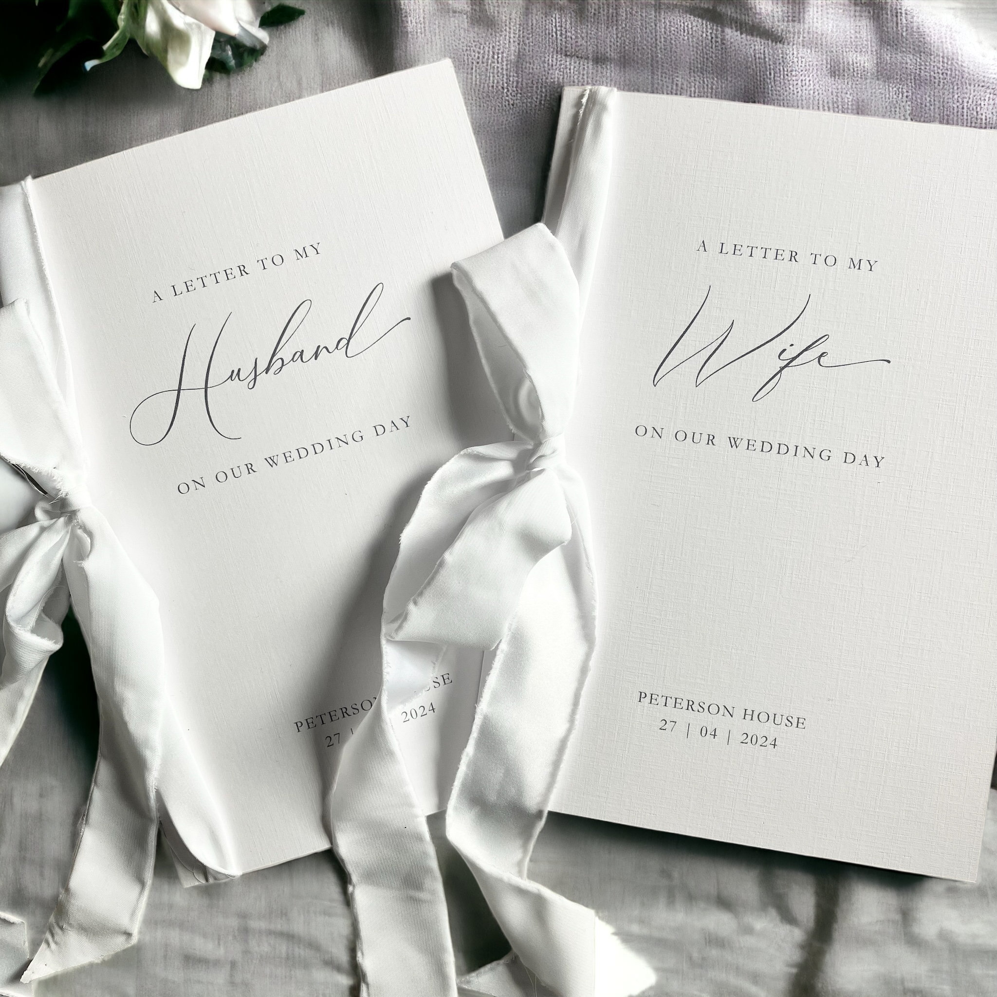 Patron Letter For Wedding Bride And Groom's Letters To Each Other On