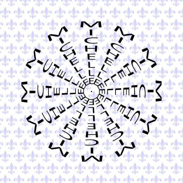 Mandala Name Art - Etsy