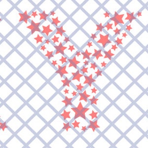 STARS Filled Letters Alphabet A-Z for Monograms SVG Design Cricut ...