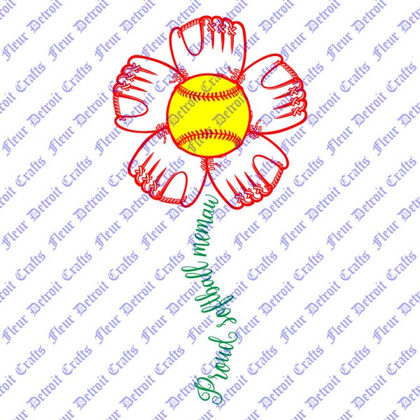 Baseball Glove Flower Svg - Etsy