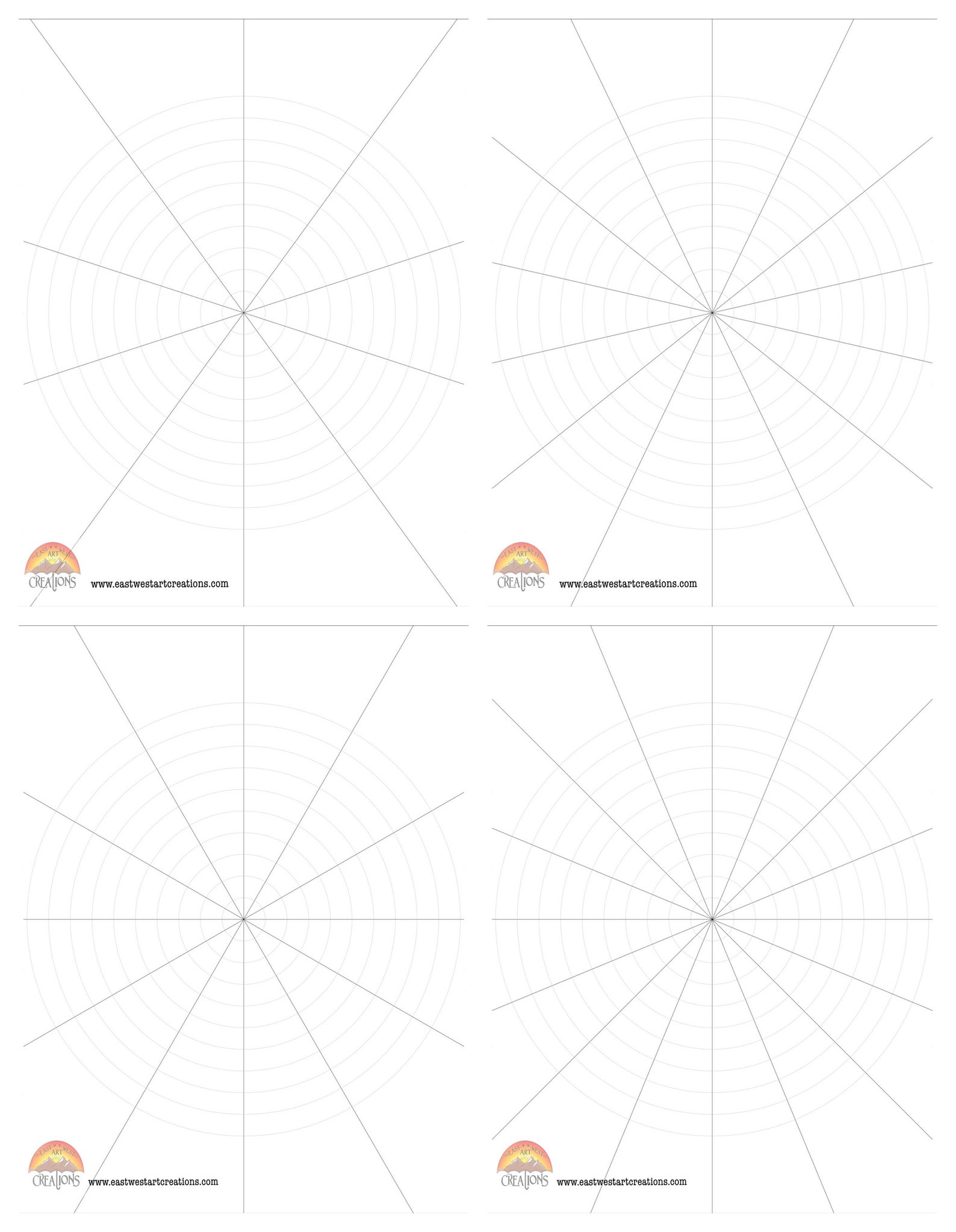 Mandala Grid Practice Sheets PDF File digital Download Only 13 Styles ...