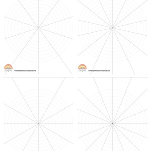 Mandala Grid Practice Sheets PDF File (digital Download Only) 13 Styles ...