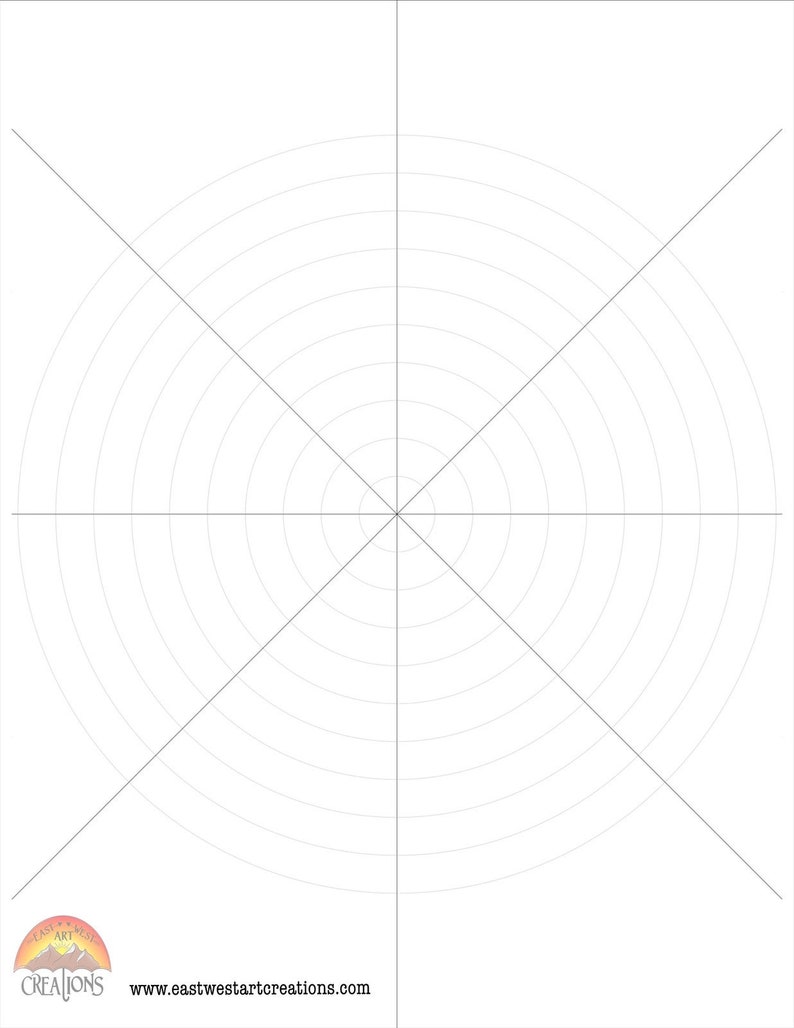 Mandala Grid Practice Sheets: 13 Styles (digital Download) - Etsy