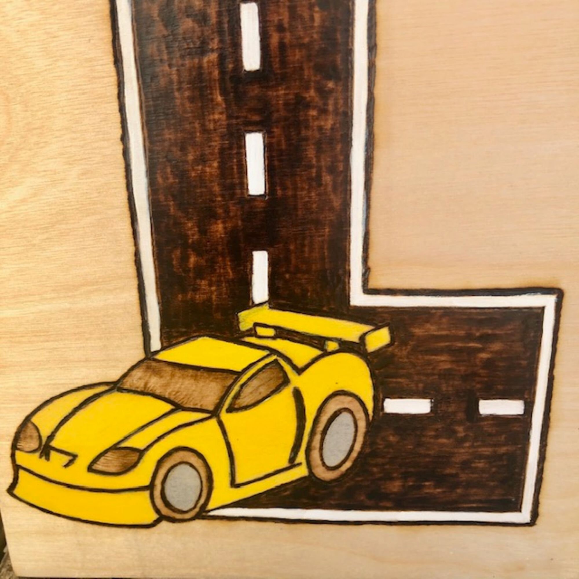 Custom Alphabet Letters Wood Burning Art Pyrography - Etsy