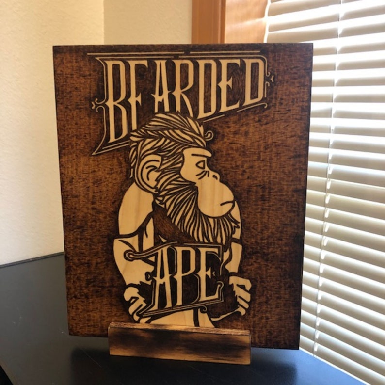 Customized Pyrography Wood Burning Art Business Logo - Etsy
