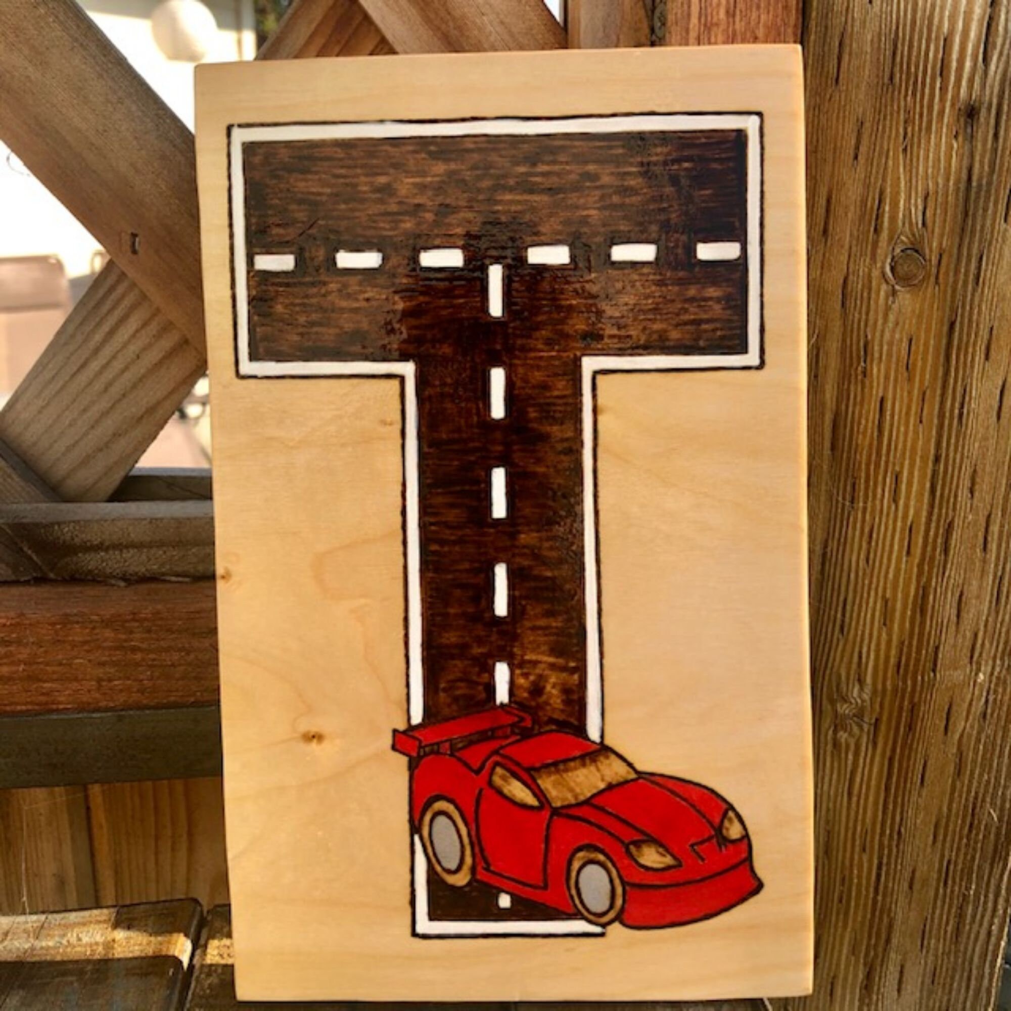 Custom Alphabet Letters Wood Burning Art Pyrography - Etsy