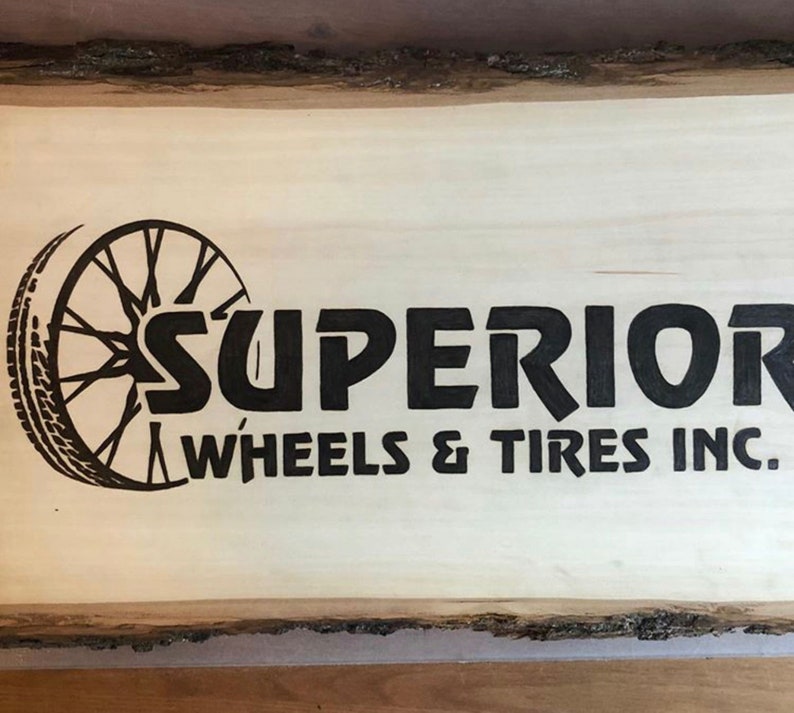 Customized Pyrography Wood Burning Art Business Logo - Etsy