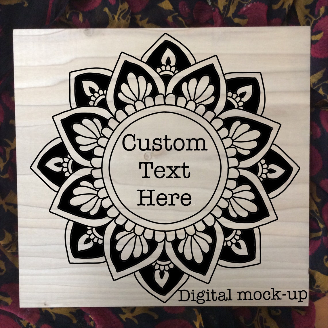 Custom Wood Burning Art With a Custom Mandala Pyrography - Etsy