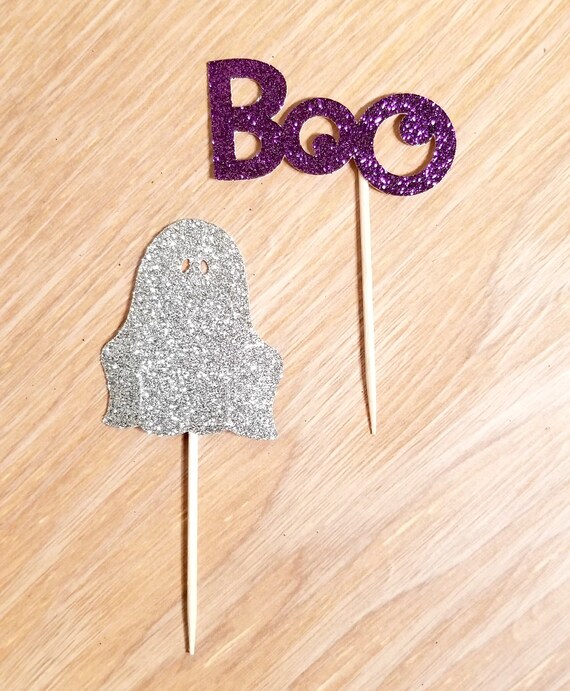 Halloween Boo Toppers 12 Toppers fantasma temáticos Toppers | Etsy