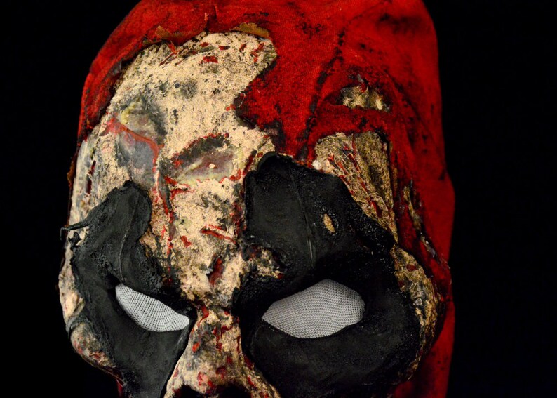 Deadpool Skull Burned Rotting Flesh Halloween Costume Mask With Full ...