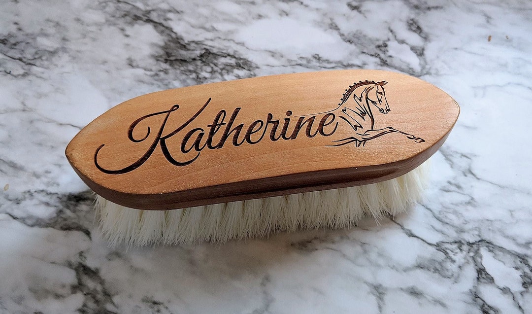 Beautiful Custom Engraved Horse Brush -soft Finishing Brushes and More ...