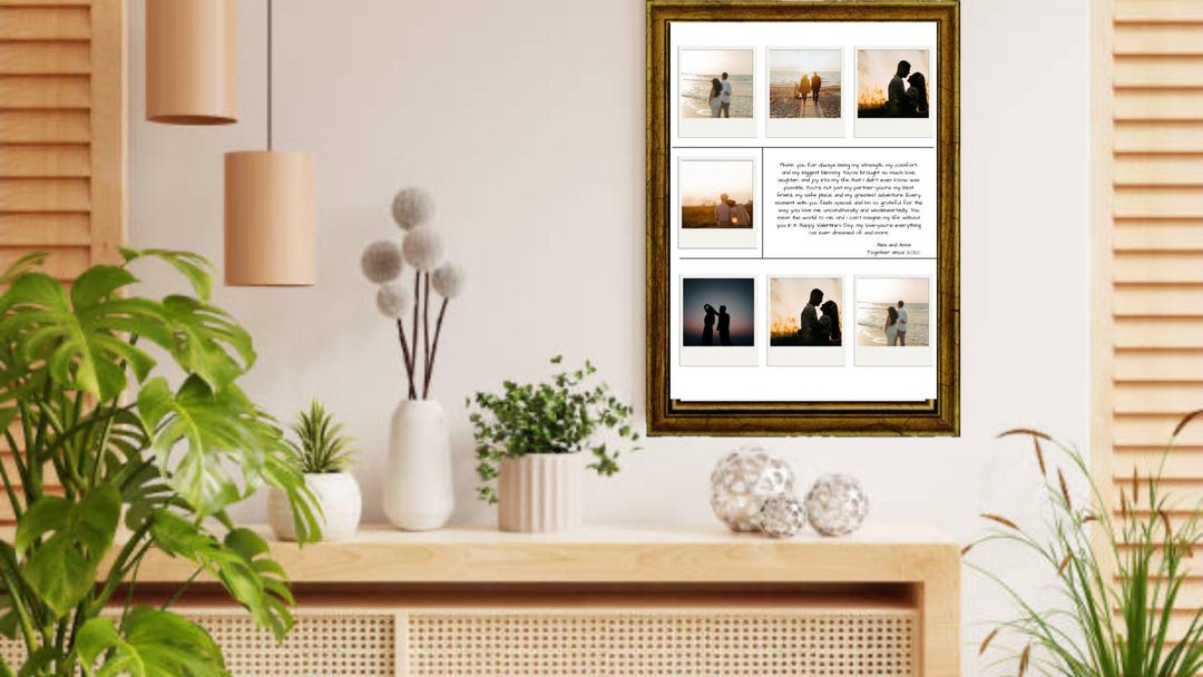 Custom 'polaroid Memories' Poster – Perfect for Valentine’s Day or ...