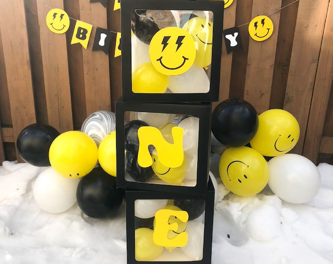 One Happy Dude Balloon Boxes One Happy Dude Birthday Party - Etsy