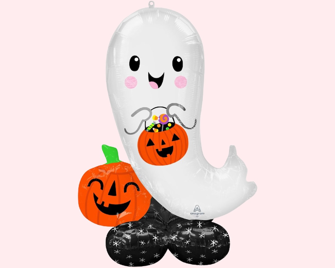 53" Standing Ghost Air-fill Balloon | Halloween Birthday Party ...