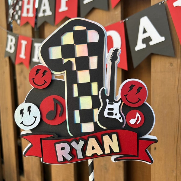 Custom One Rocks Cake Topper - Etsy