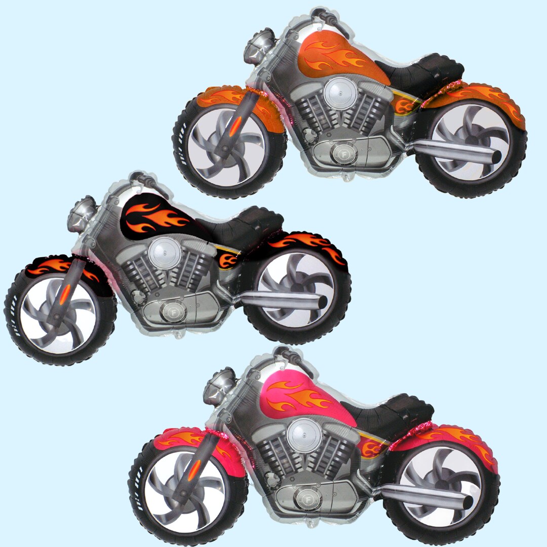 Motorcycle Balloons Moto Racing Birthday Party Decoration Motorcycle ...