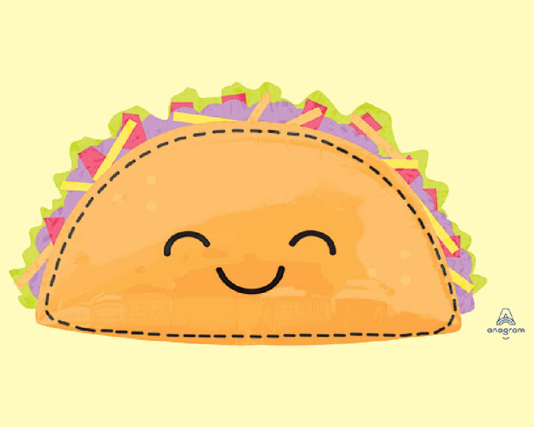 Jumbo 33 Inch Taco Balloon | Taco Twosday Birthday Party Decorations ...