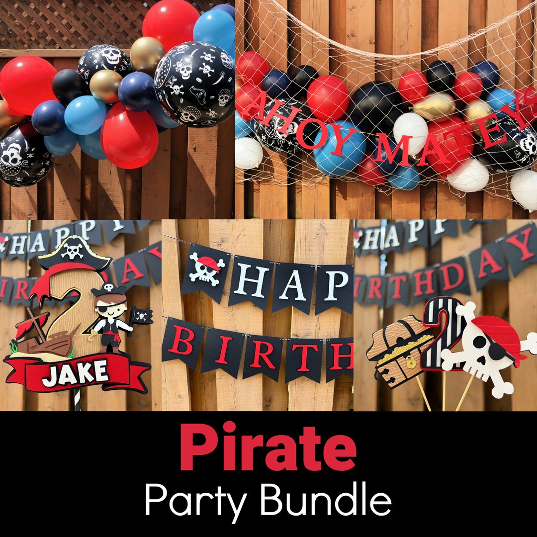 Pirate Party Bundle | Pirate Birthday Party Decorations | Pirate Party ...
